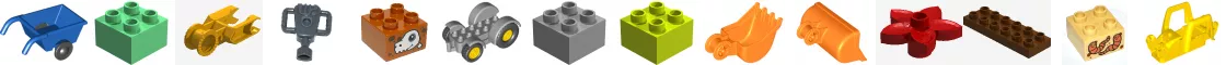 LEGO 10811 Backhoe Loader Set Parts List