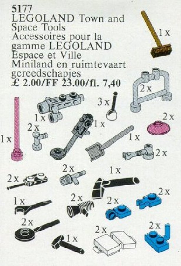 Various Accessories LEGO Set Reference Inventories and Instructions