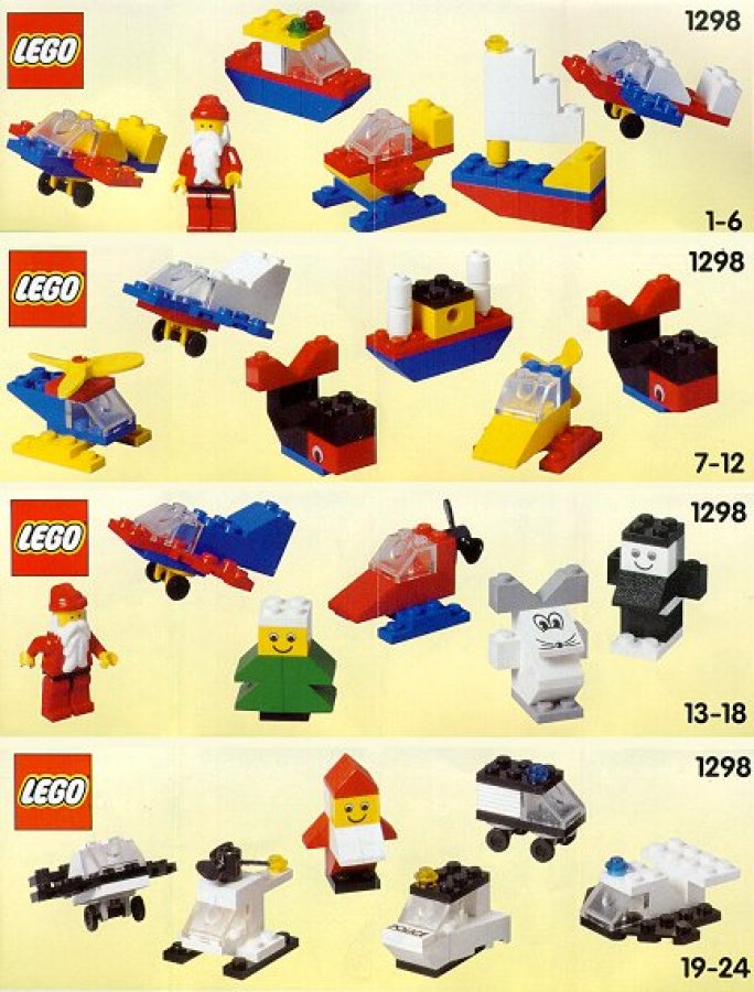 Classic Basic Advent Holiday LEGO Set Reference Inventories and ...