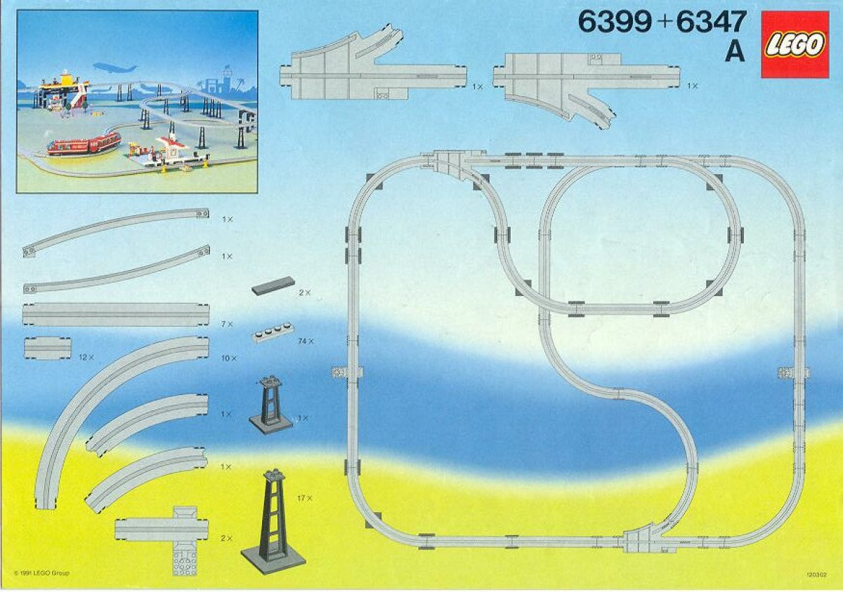 Monorail Accessories Town System LEGO Set Reference Inventories and ...