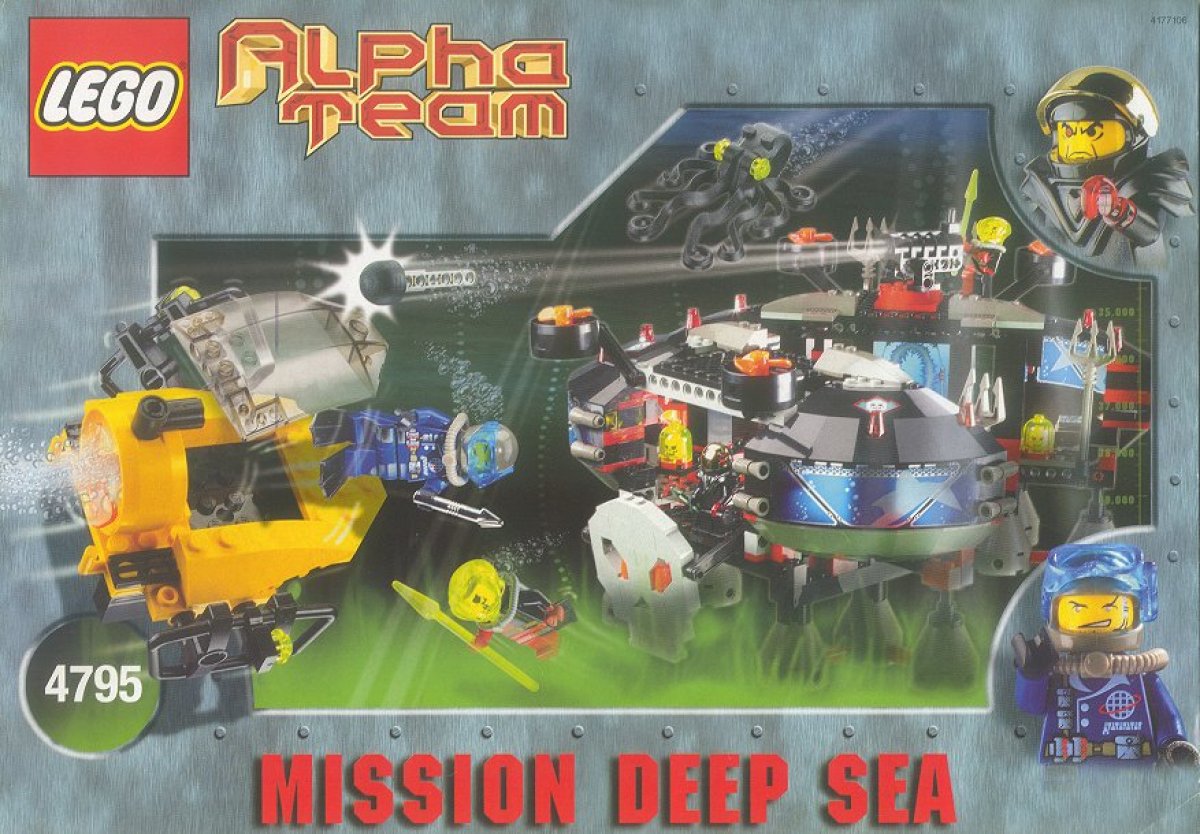 Mission Deep Sea Alpha Team Town System LEGO Set Reference Inventories ...