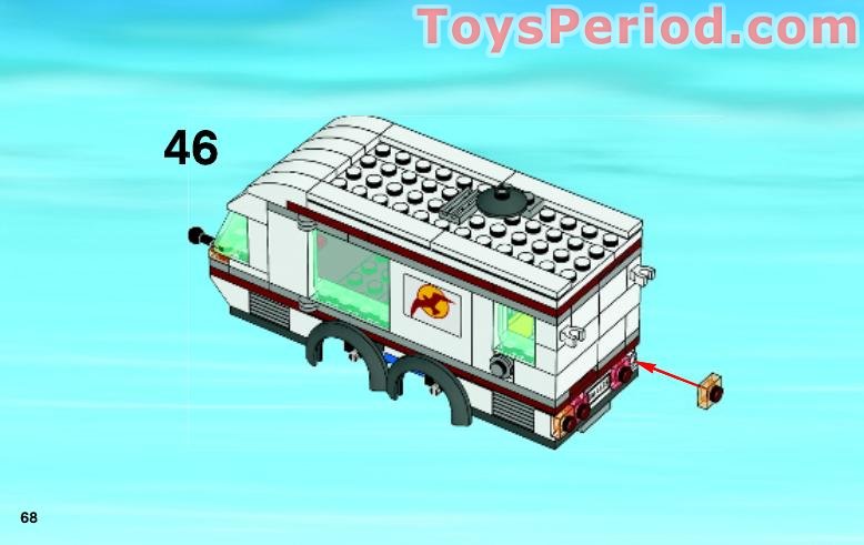 LEGO 4435 Car and Caravan Instructions and Parts List