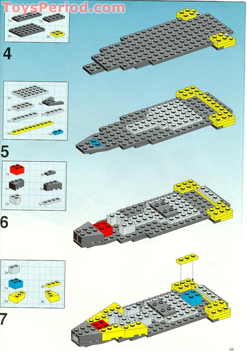 LEGO 5542 Black Thunder Instructions and Parts List