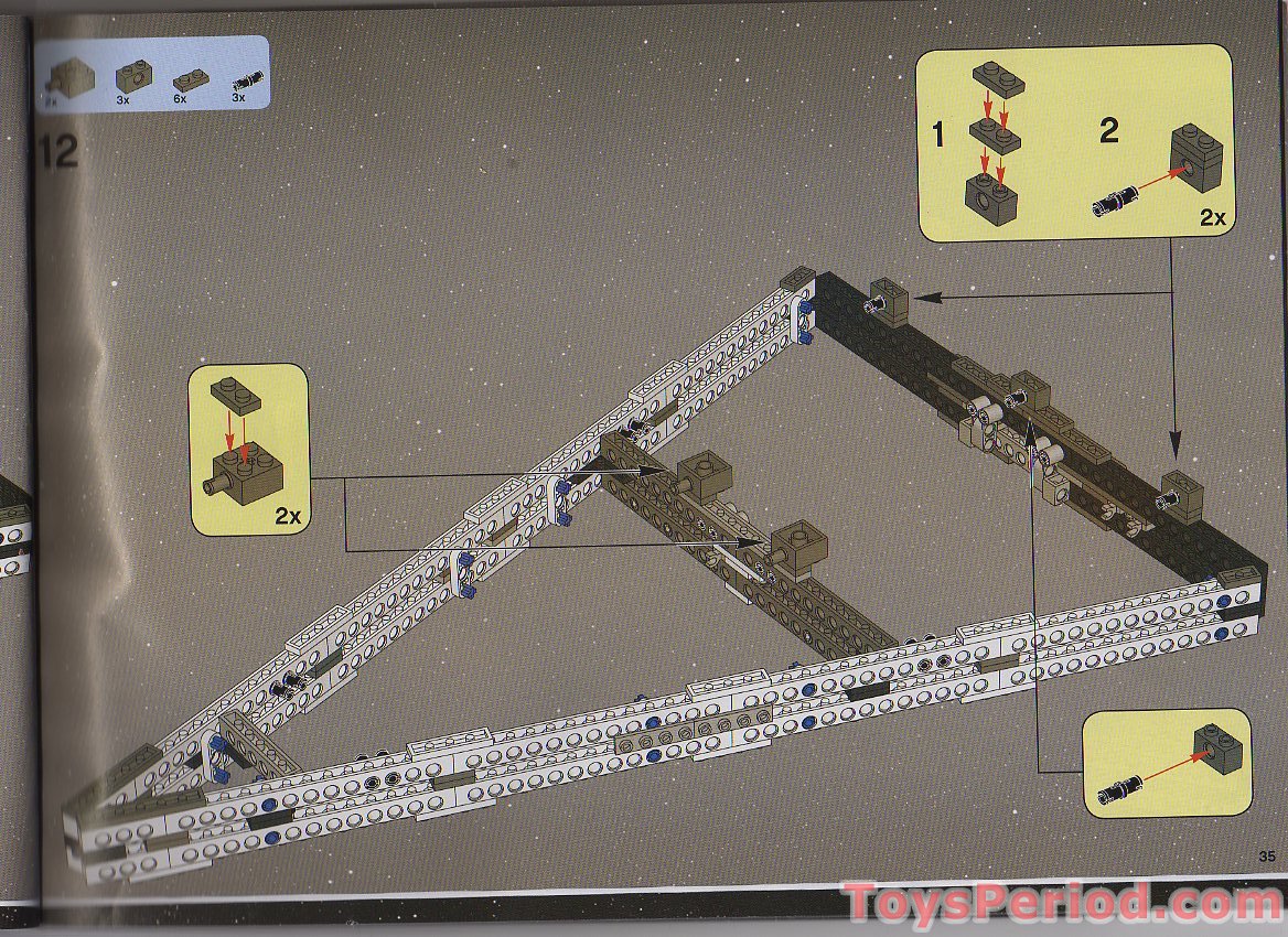LEGO 6211 Imperial Star Destroyer Instructions and Parts List