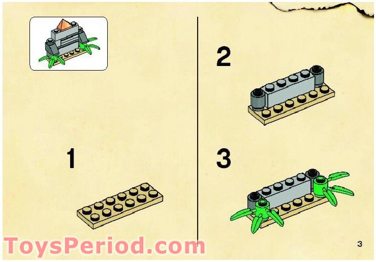 LEGO 6239 Cannon Battle Instructions and Parts List
