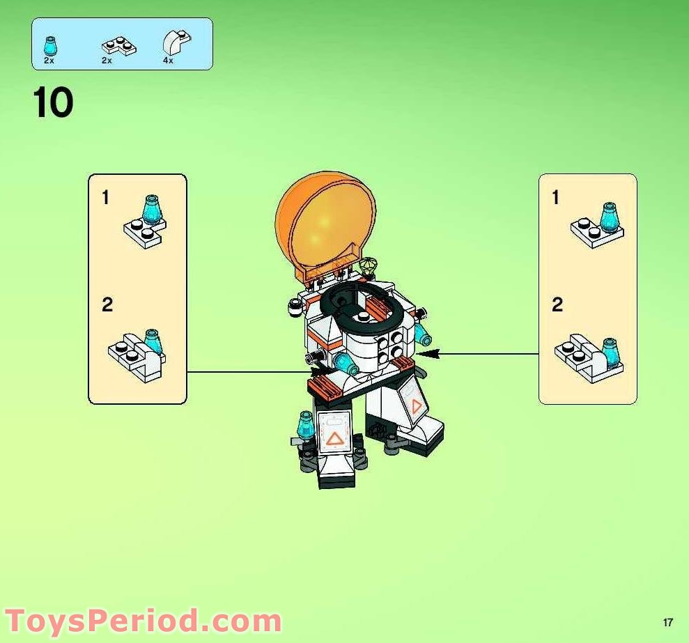 LEGO 7646 ETX Alien Infiltrator Instructions and Parts List