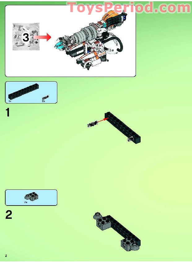 LEGO 7649 MT-201 Ultra-Drill Walker Instructions and Parts List