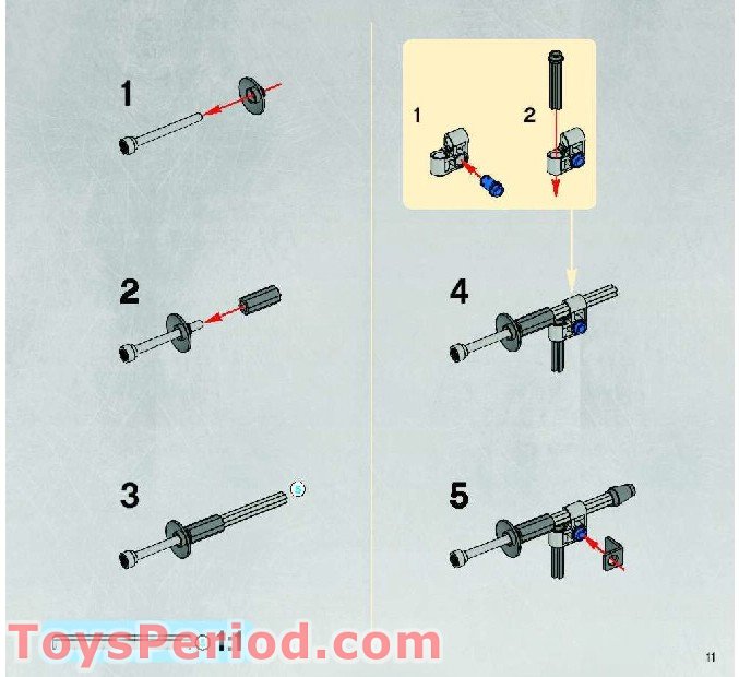 LEGO 7681 Separatist Spider Droid Instructions and Parts List