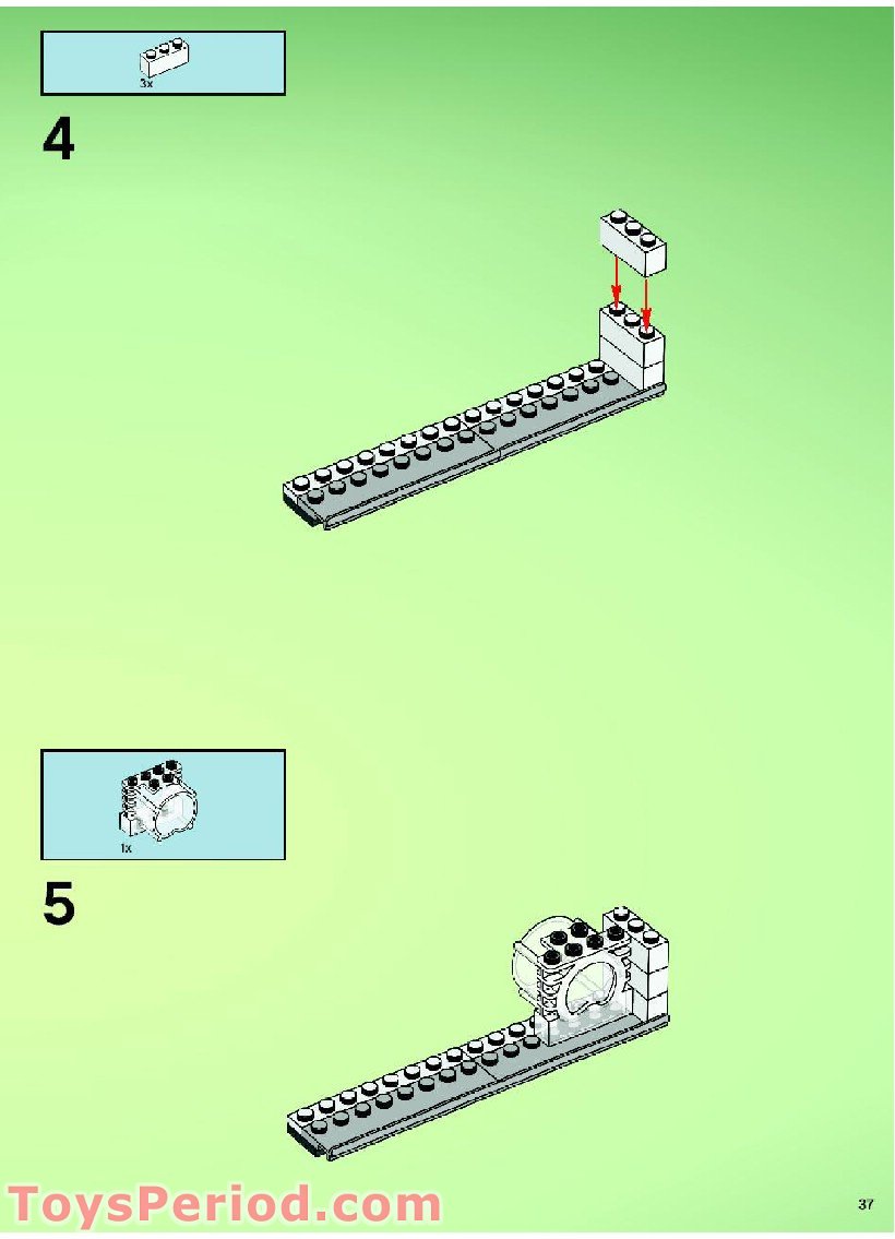 LEGO 7690 MB-01 Eagle Command Base Instructions and Parts List