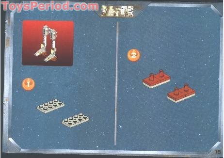 LEGO 7127 Imperial AT-ST Instructions and Parts List