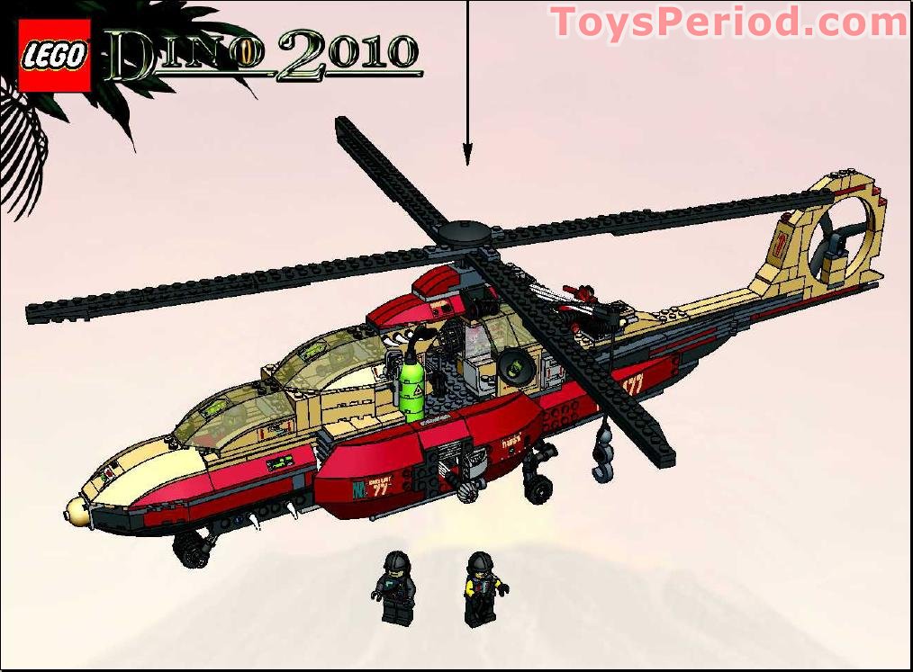 LEGO 7298 Dino Air Tracker Instructions and Parts List