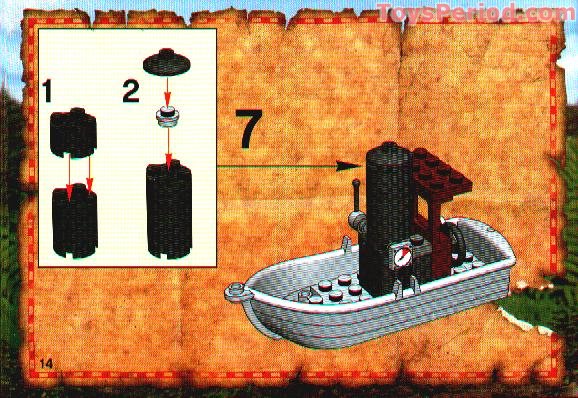 LEGO 7410 Jungle River Instructions and Parts List