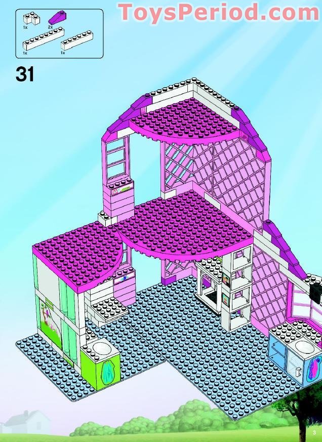 LEGO 7586 Sunshine Home Instructions and Parts List