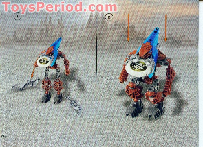 LEGO 8617-1 Vahki Zadakh Instructions and Parts List