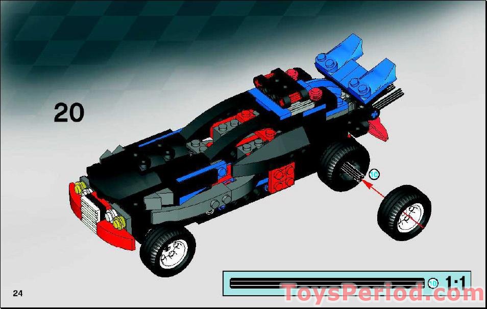 LEGO 8669 Fire Spinner 360 Instructions and Parts List