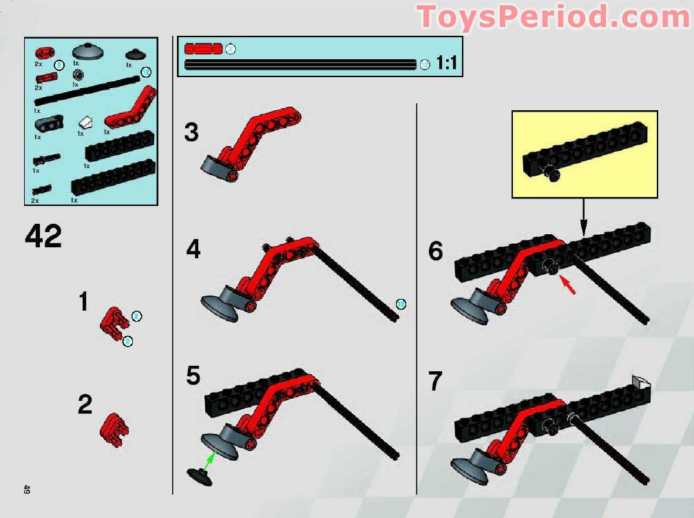 LEGO 8682 Nitro Intimidator Instructions and Parts List