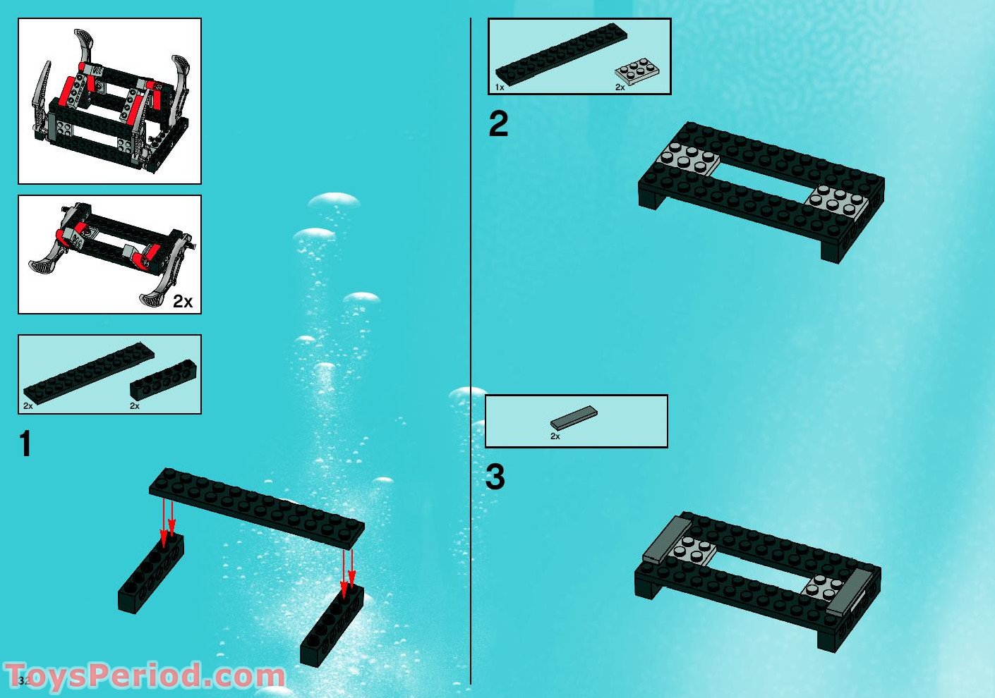LEGO 8927 Toa Terrain Crawler Instructions and Parts List