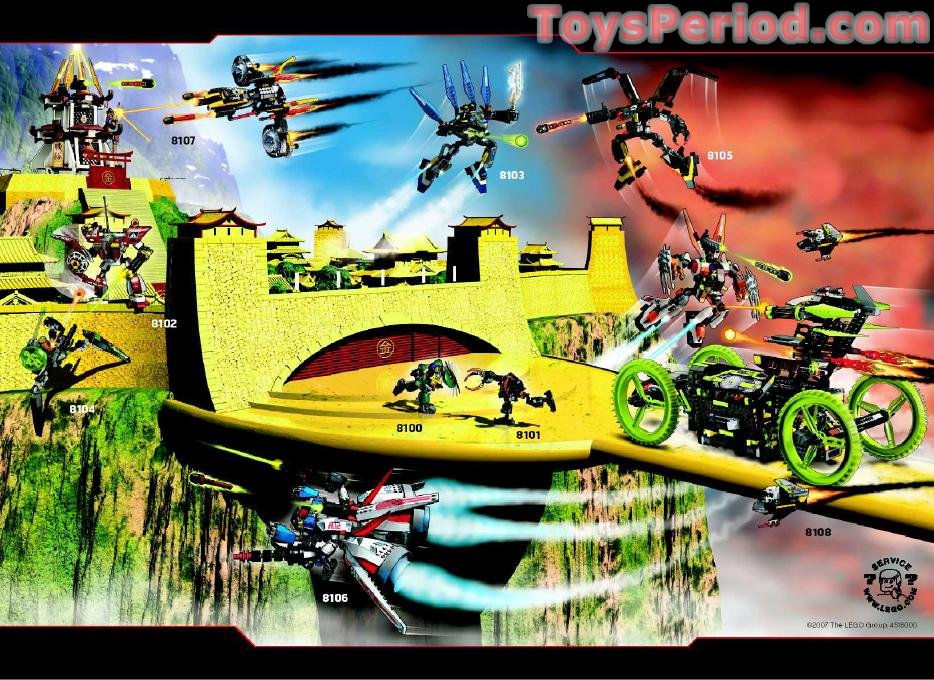 LEGO 8107 Fight for the Golden Tower Instructions and Parts List