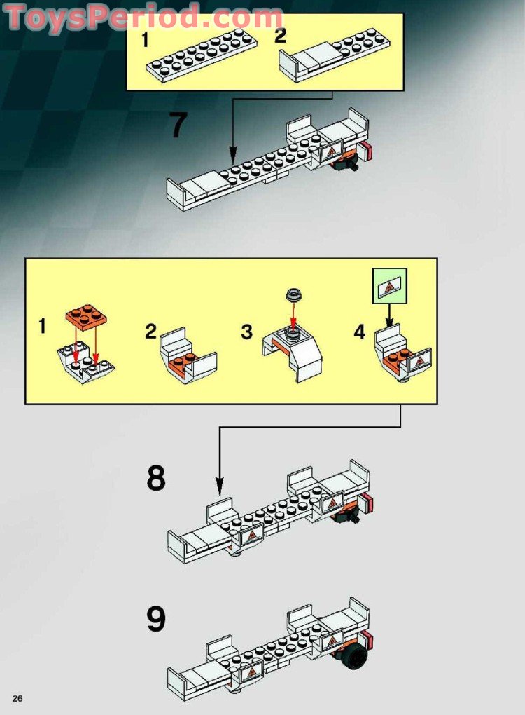 LEGO 8147 Bullet Run Instructions and Parts List