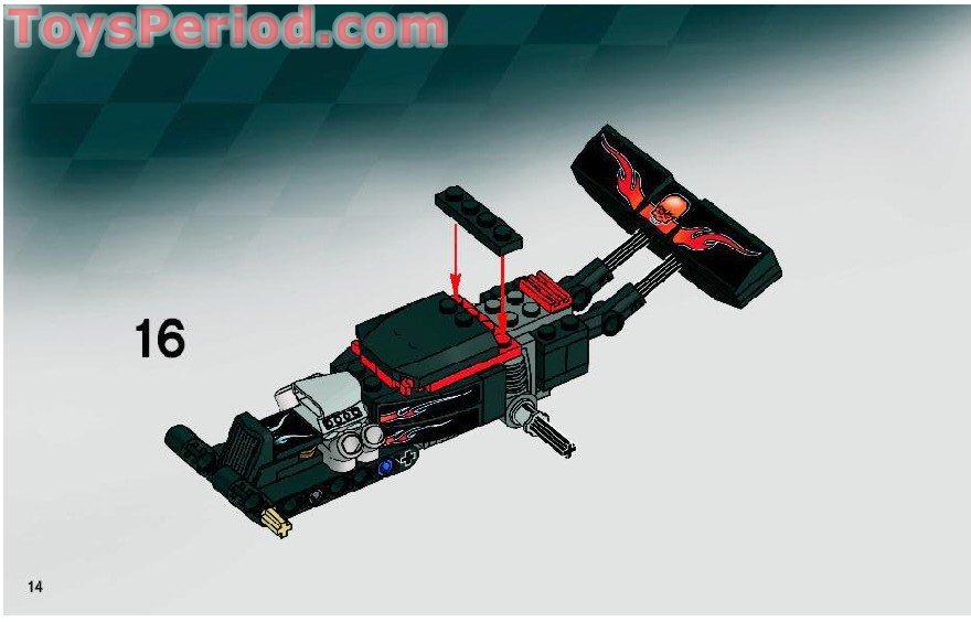 LEGO 8164 Extreme Wheelie Instructions and Parts List