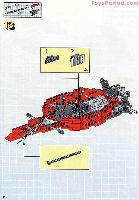 LEGO 8440 Formula Indy Racer Instructions and Parts List