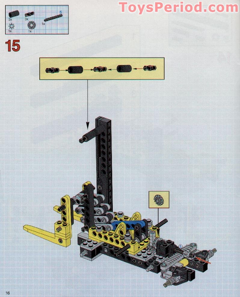 LEGO 8463 Forklift Truck Instructions and Parts List