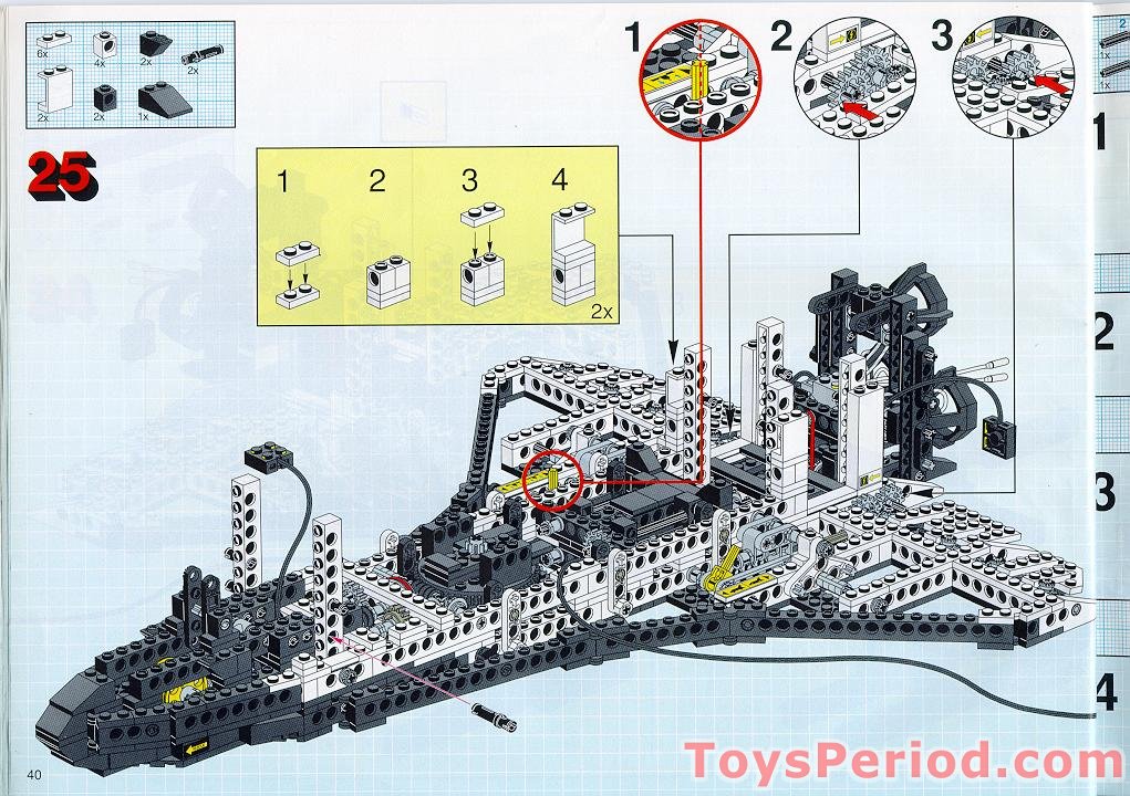 LEGO 8480 Space Shuttle Instructions and Parts List