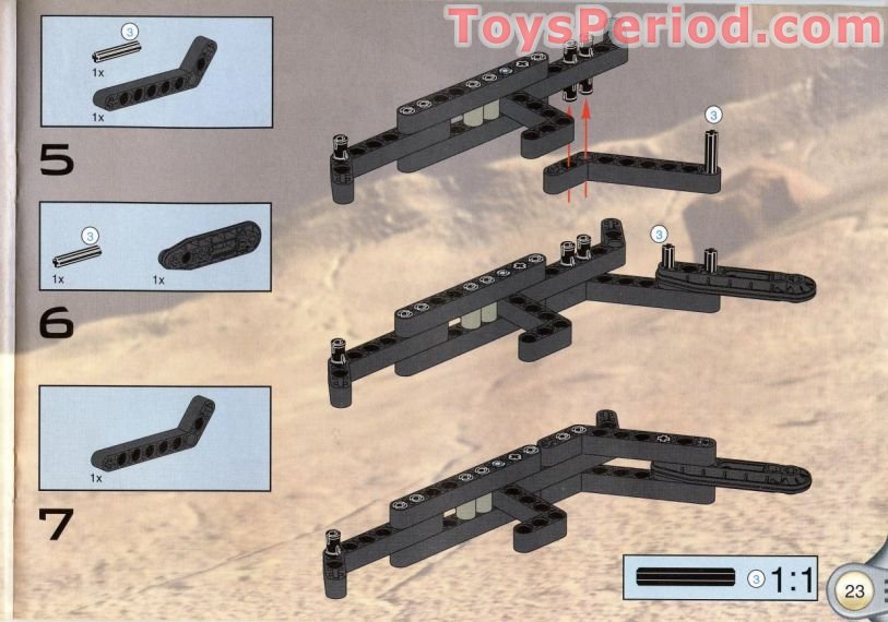 LEGO 8548 Nui-Jaga Instructions and Parts List