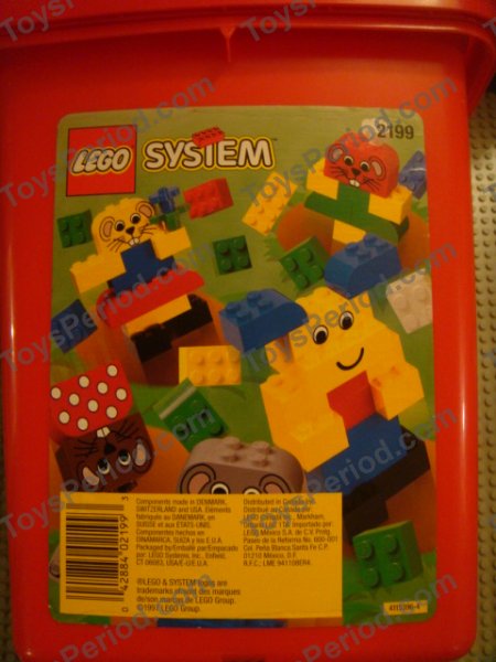 LEGO 2199 Large Bulk Bucket Set Parts List