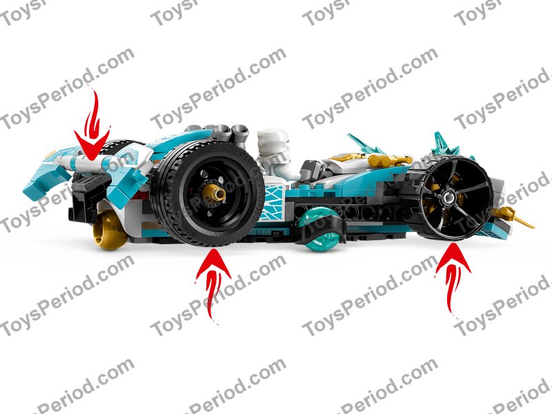LEGO 71791 Zane's Dragon Power Spinjitzu Race Car Set Parts List