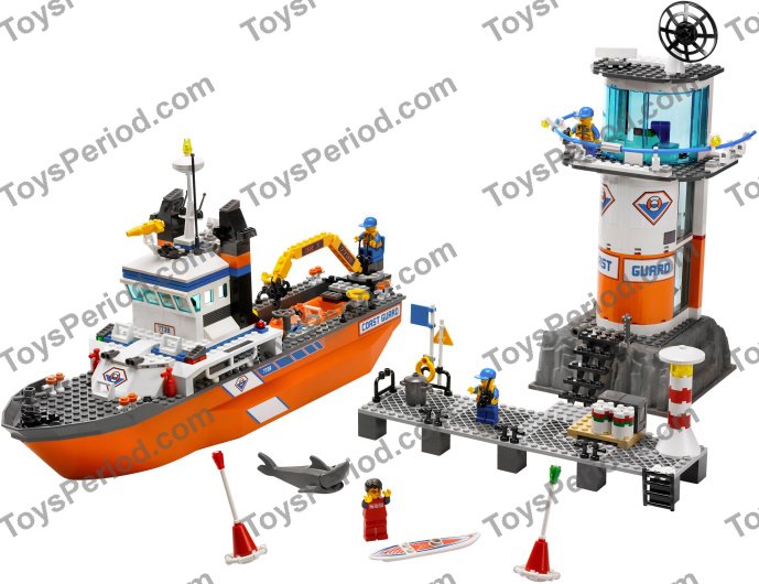 LEGO 7739 Coast Guard Patrol Boat and Tower Instructions and Parts List