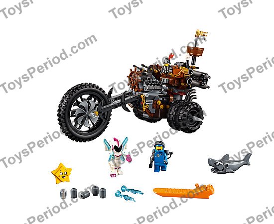 LEGO 70834 MetalBeard's Heavy Metal Motor Trike! Set Parts List