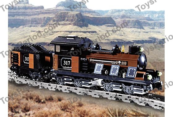 LEGO KT206 Large Train Engine with Tender Brown Set Parts List