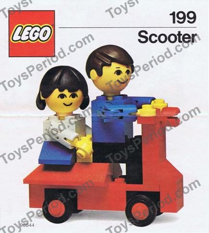 LEGO 199 LEGO Building Set with People - Scooter Parts List