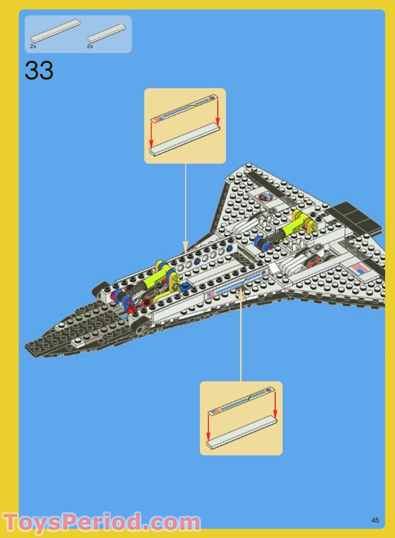 LEGO 10231 Shuttle Expedition Instructions and Parts List
