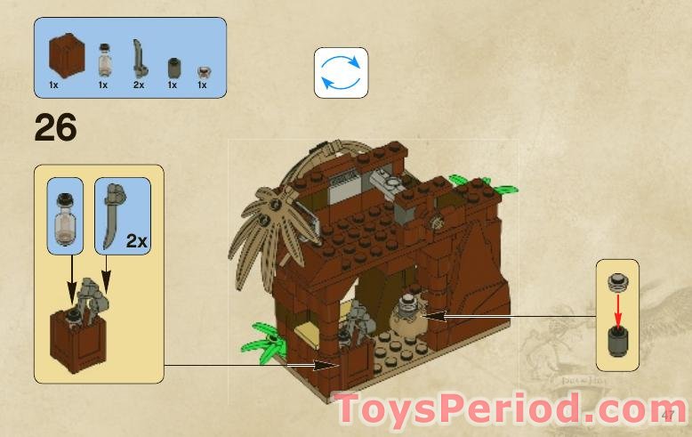 LEGO 4182 The Cannibal Escape Instructions and Parts List