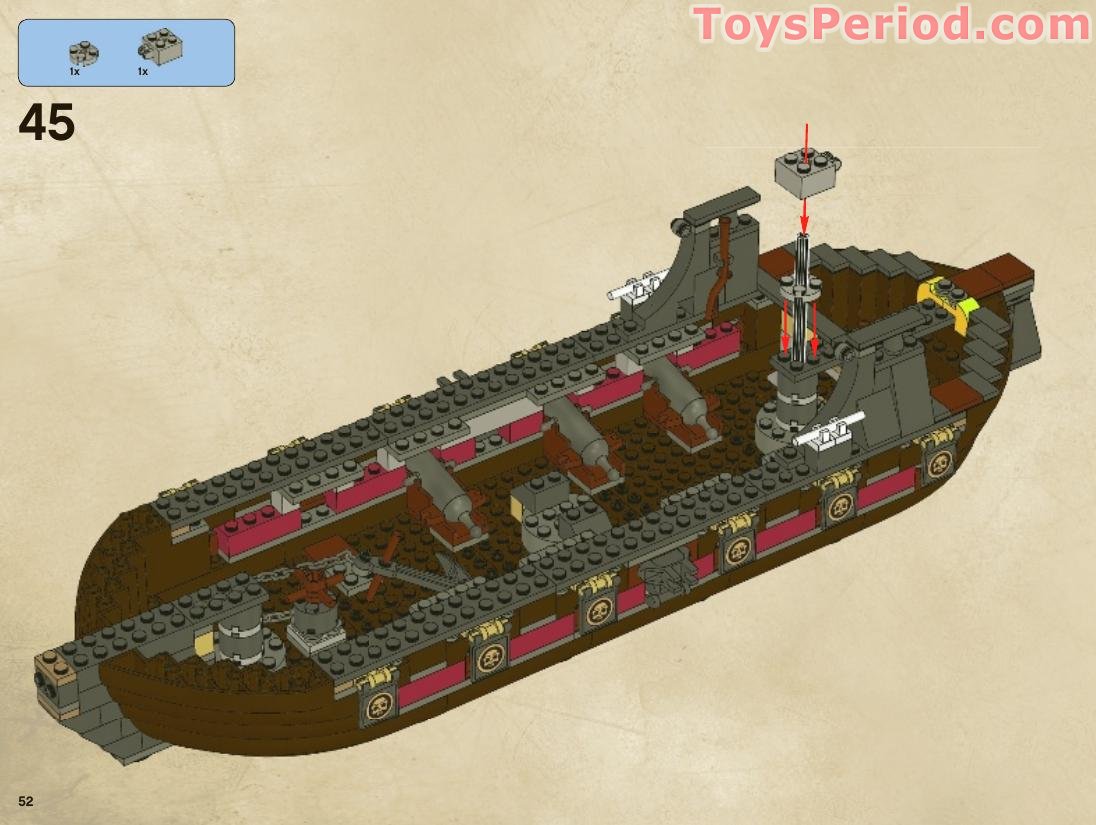 LEGO 4195 Queen Anne's Revenge Instructions and Parts List