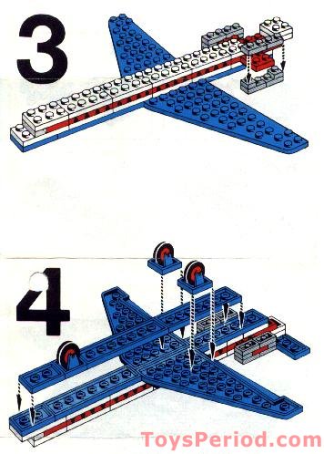LEGO 687 Caravelle Plane Instructions and Parts List