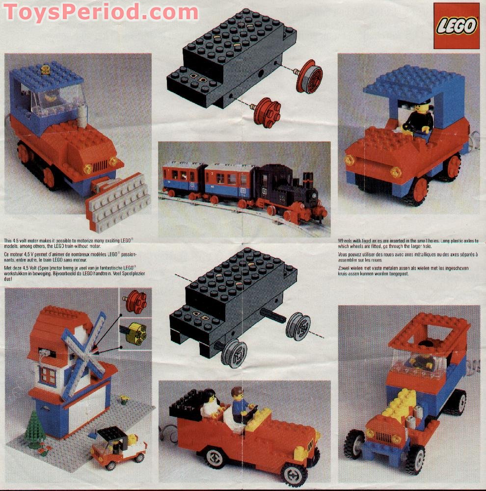 LEGO 810-1 Universal Motor Instructions and Parts List