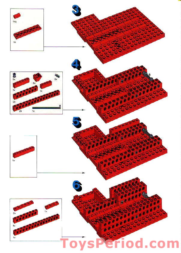 LEGO 855 Mobile Crane Instructions and Parts List