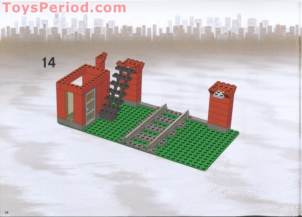 LEGO 10128 Train Level Crossing Instructions and Parts List