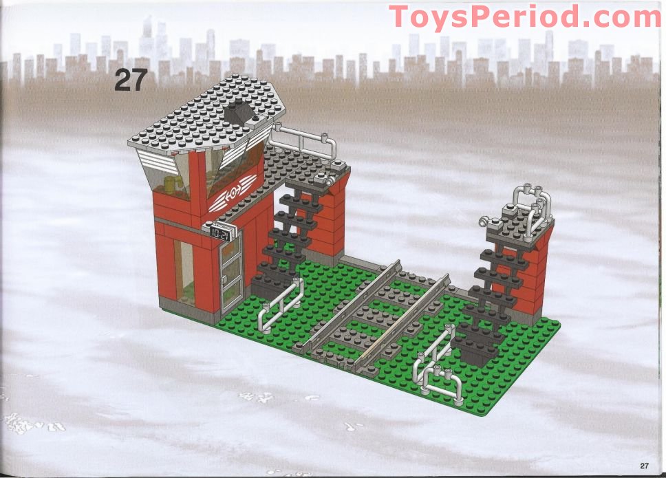LEGO 10128 Train Level Crossing Instructions and Parts List