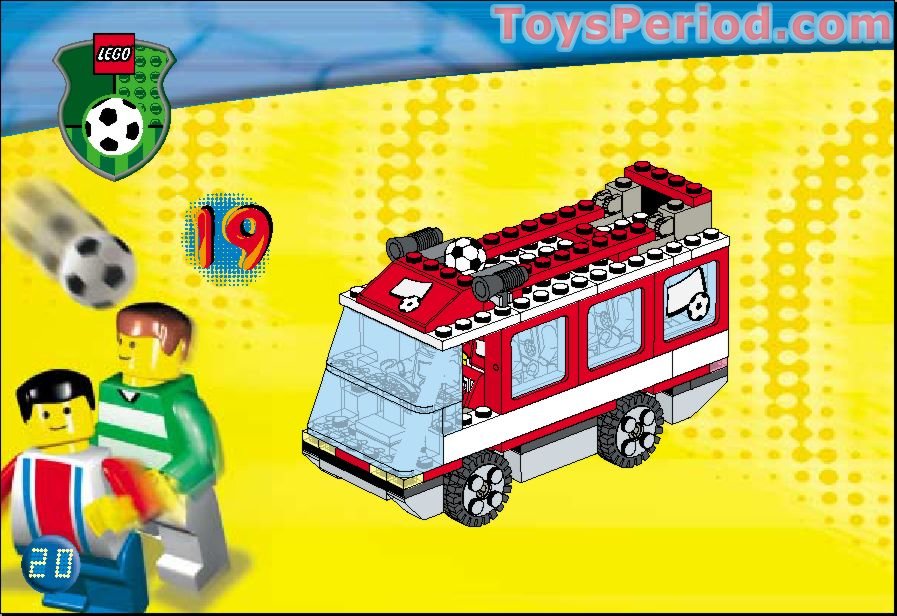 LEGO 3407 Red Bus Instructions and Parts List