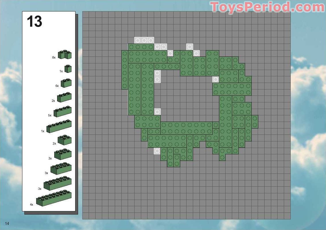 LEGO 3450 Statue of Liberty Sculpture Instructions and Parts List