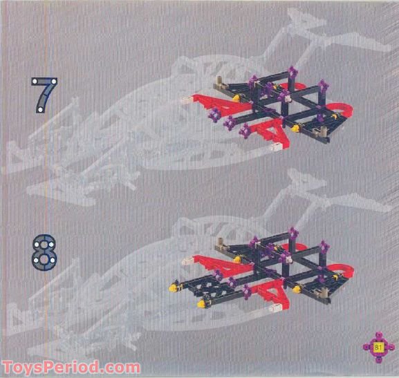 LEGO 3581 Formula Z Car in Storage Box Instructions and Parts List