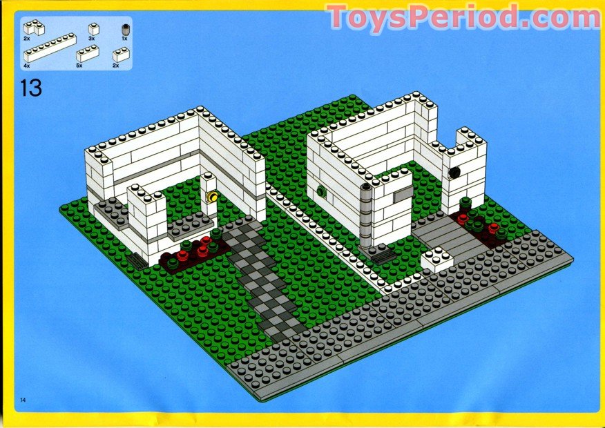 LEGO 4956 House Instructions and Parts List