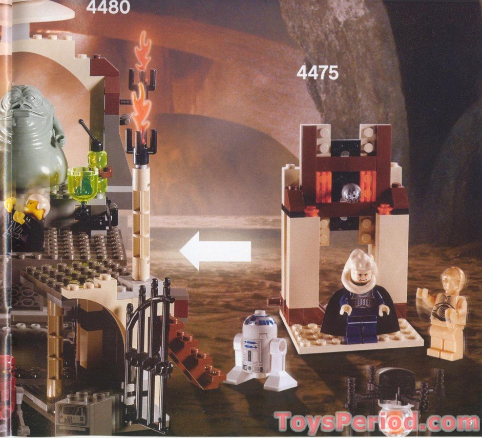 LEGO 4480 Jabba's Palace Instructions and Parts List