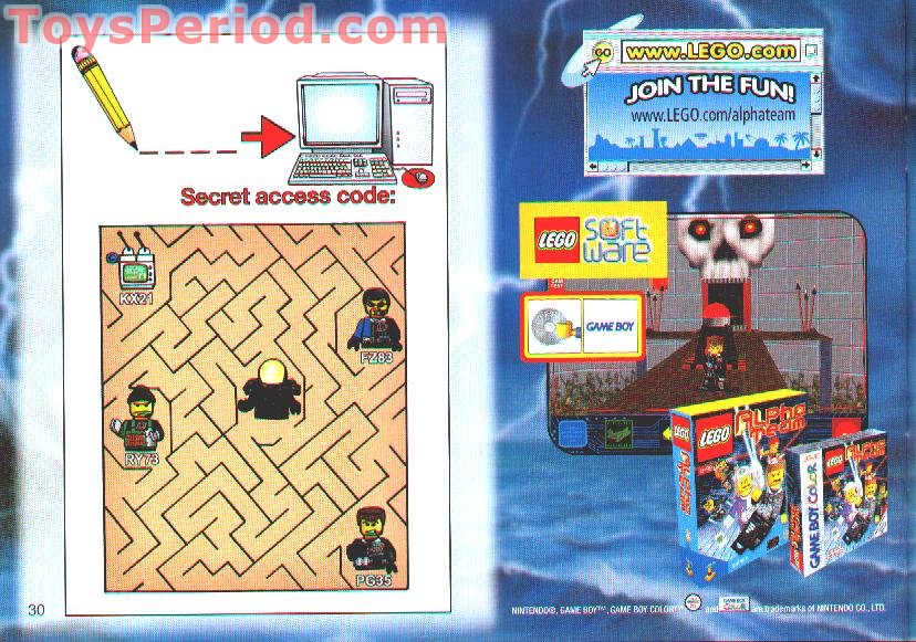 LEGO 6773 Alpha Team Helicopter Instructions and Parts List