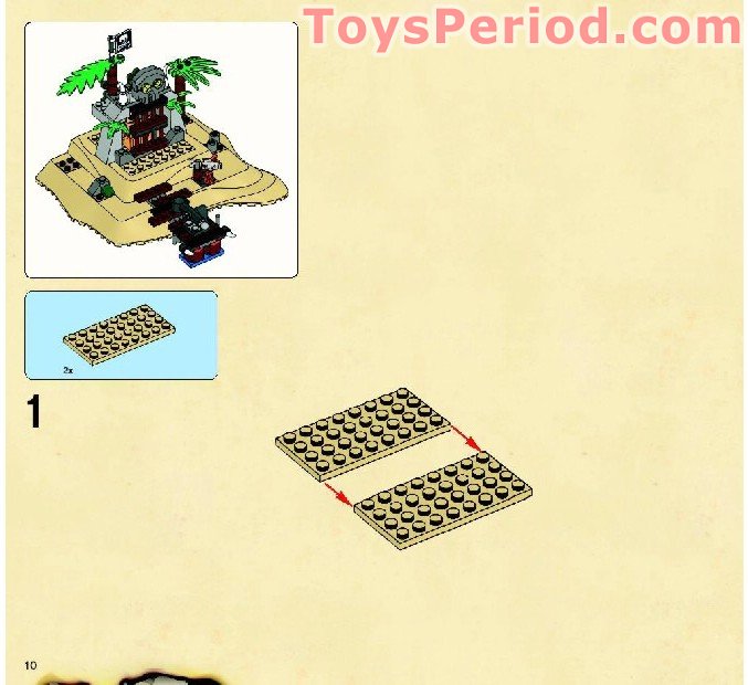 LEGO 6241 Loot Island Instructions and Parts List