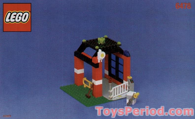LEGO 6478 Fire Station Instructions and Parts List
